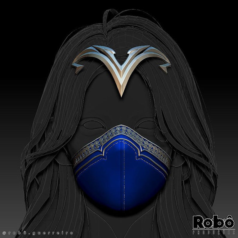 Mortal Kombat 1 Kitana Mask + Crown Cosplay - MK12 - 3D Model STL Files ...