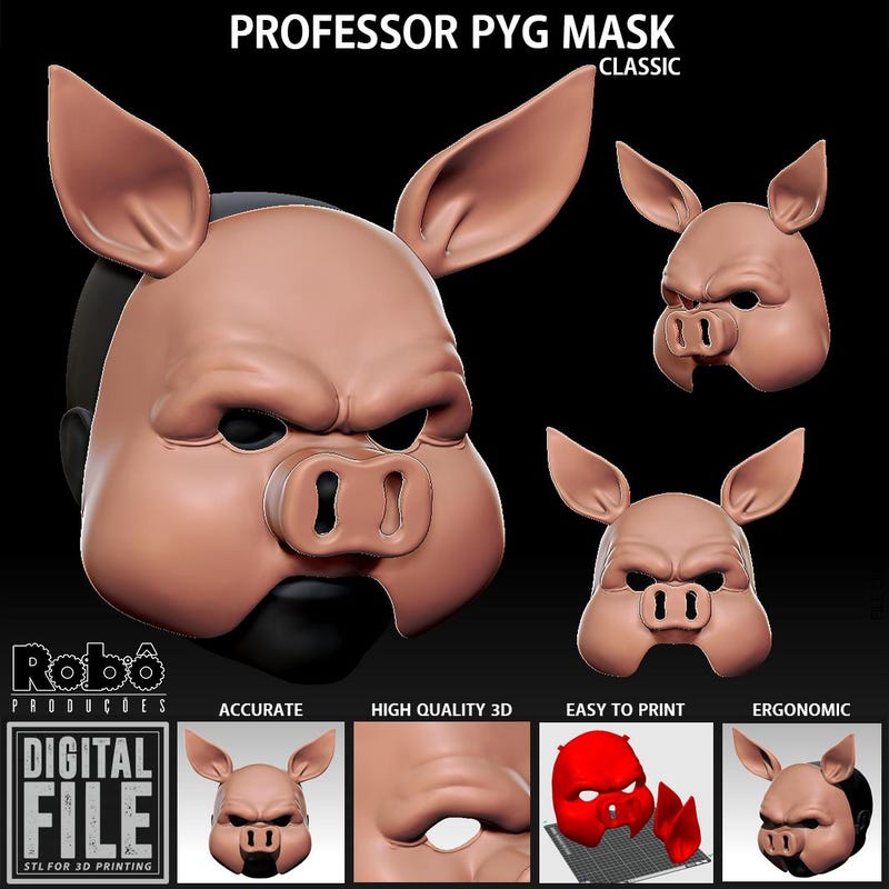 Pig Mask - Etsy