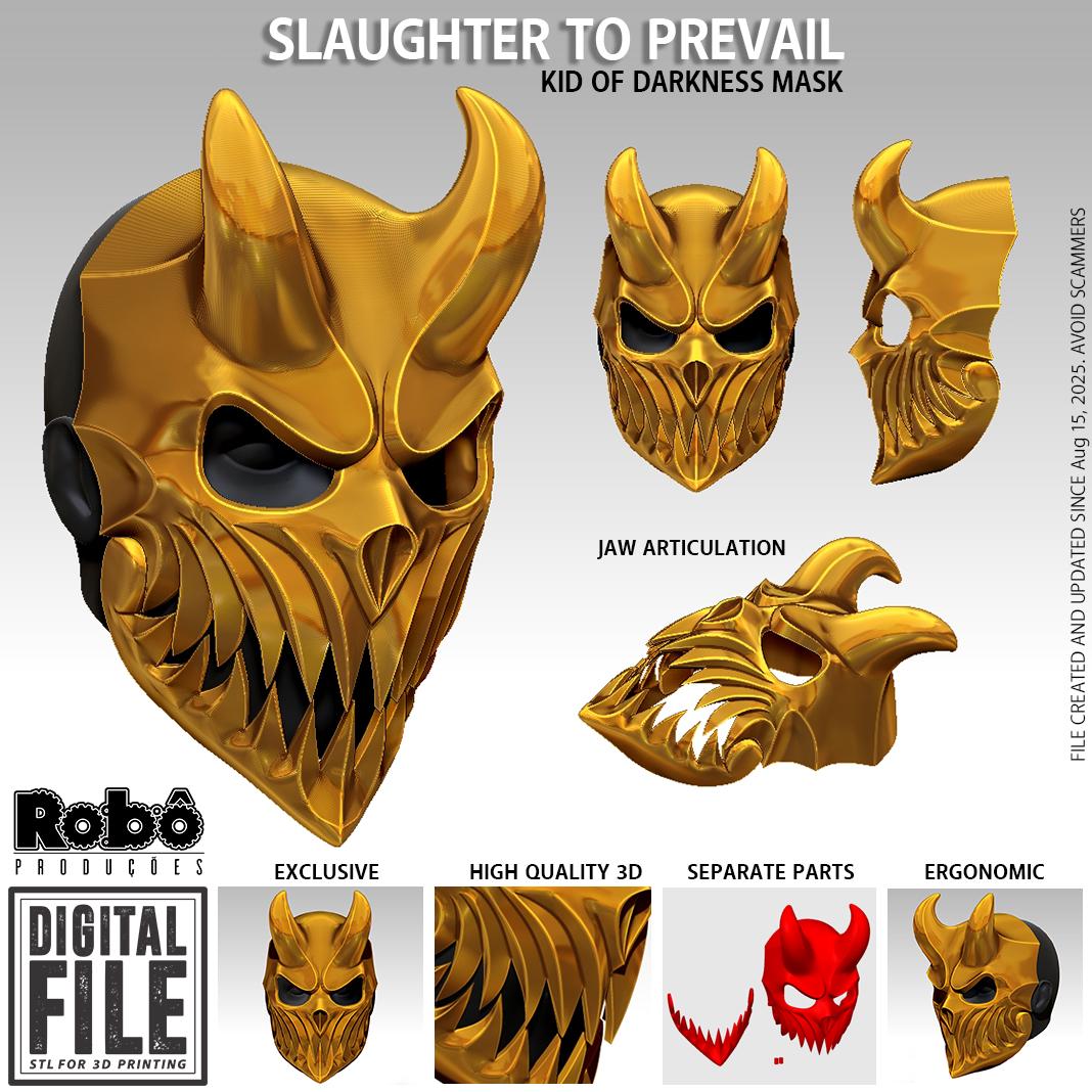 Alex Terrible Mask STL File: Slaughter to Prevail Kid of Darkness 3D ...