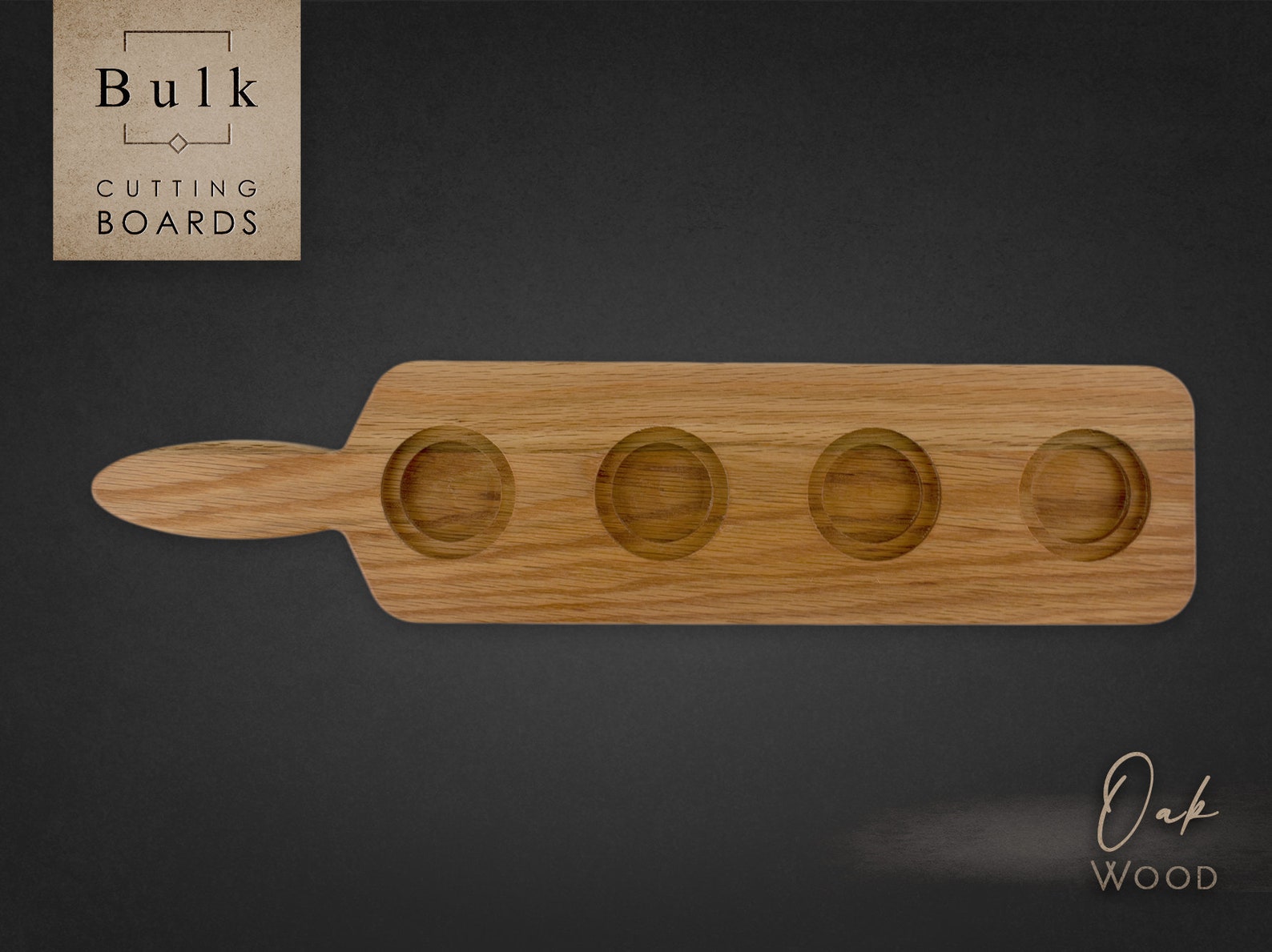 Oak Wood Beer Flight Boards: 4-slot Tester Paddle With Handle - Etsy
