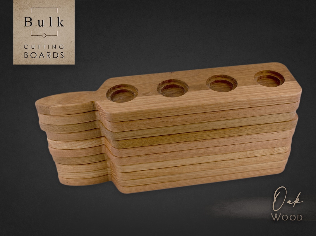 Oak Wood Beer Flight Boards: 4-slot Tester Paddle With Handle - Etsy
