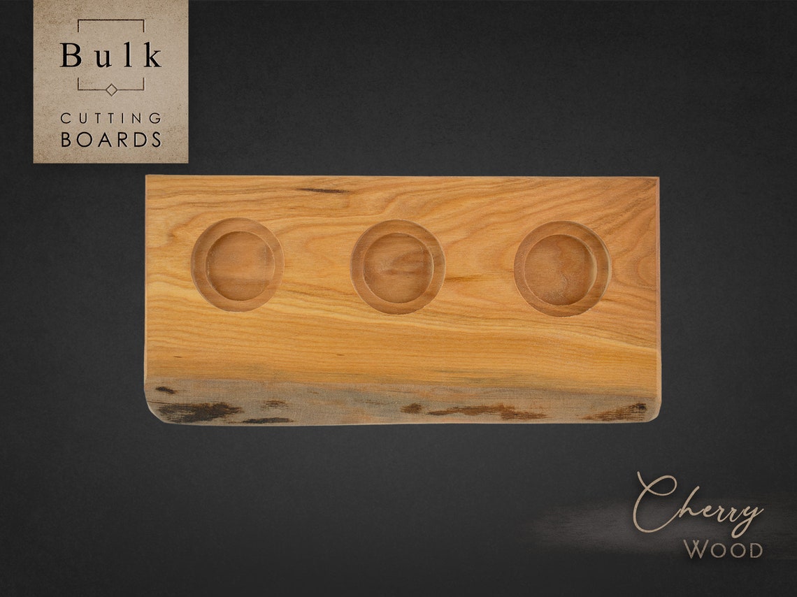 Pack of Live Edge Flight Boards Cherry Hardwood Between - Etsy