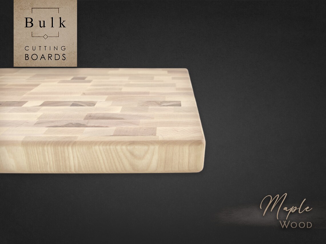 5 Maple End-grain Cutting Boards With Indented Handles Bulk - Etsy
