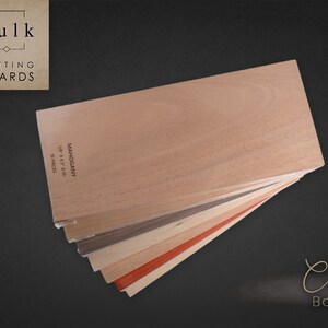 Pack of Wood Craft Boards 1/8 Thick - 6.5x15x0.125" (walnut, Padouk ...