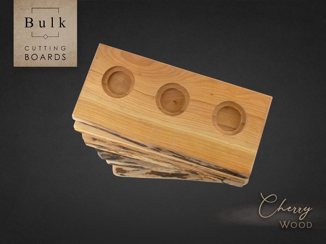 Pack of Live Edge Flight Boards - Cherry Hardwood - Between 4.25 - 5 X ...