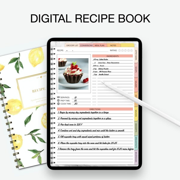 Blank Recipe Book - Etsy