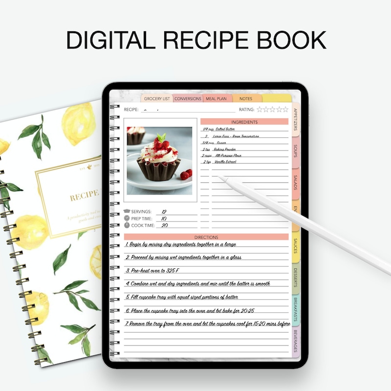 Recipe Book - Etsy
