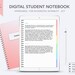 Digital Notebook Student Notebook 600 Pages Dividers | Etsy