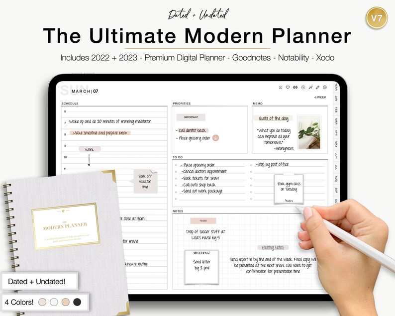 Digital Planner Goodnotes Planner Ipad Planner Notability - Etsy UK