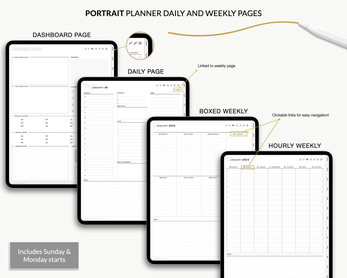 Digital Planner Goodnotes Planner Ipad Planner Notability - Etsy