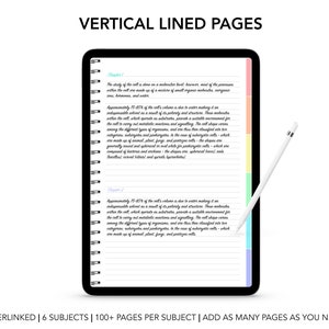 Digital Notebook | Student Notebook | 600+ Pages | Dividers for ...