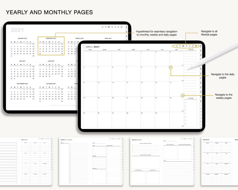Digital Planner Goodnotes Planner Ipad Planner Notability - Etsy