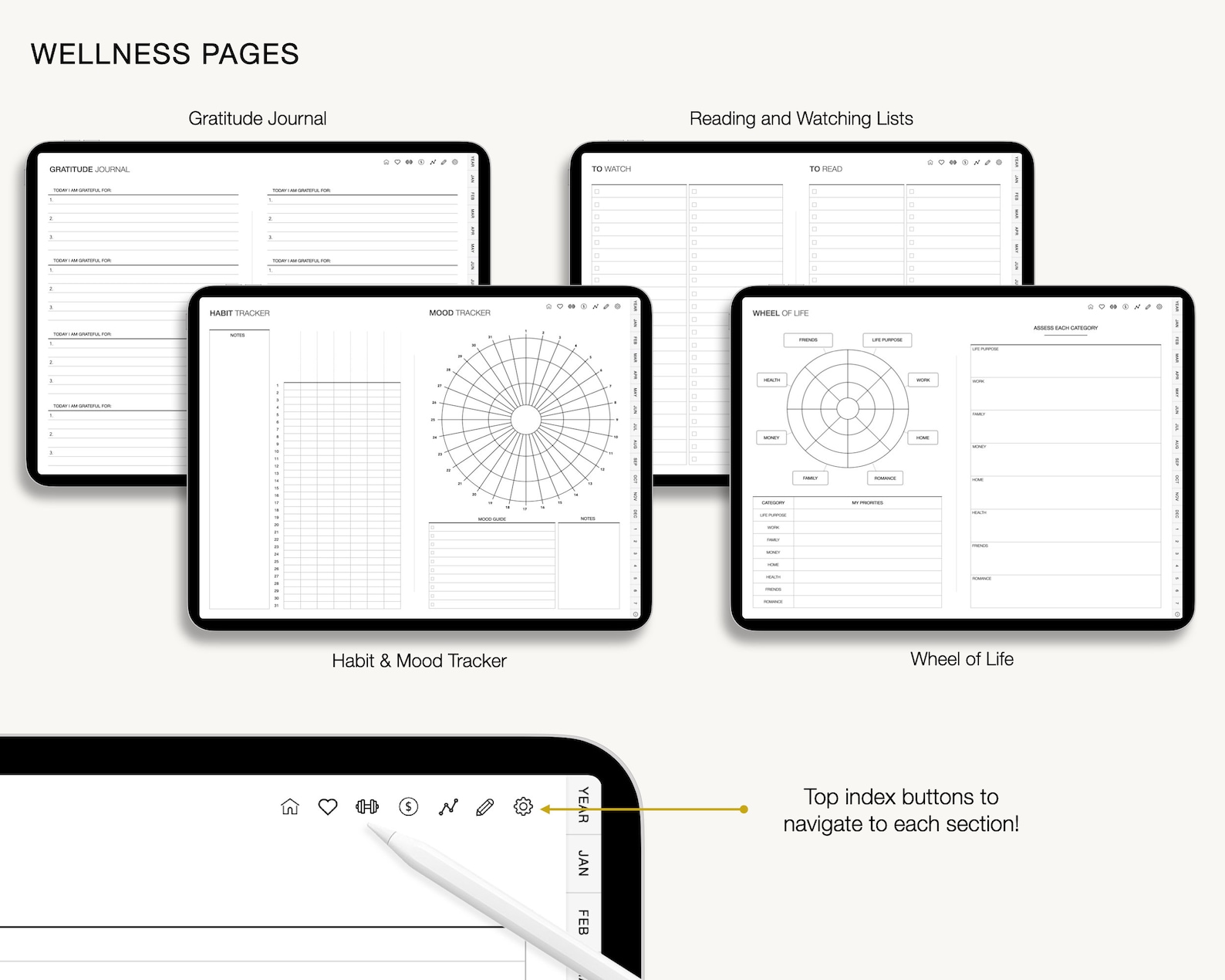 Digital Planner Goodnotes Planner Ipad Planner Notability - Etsy
