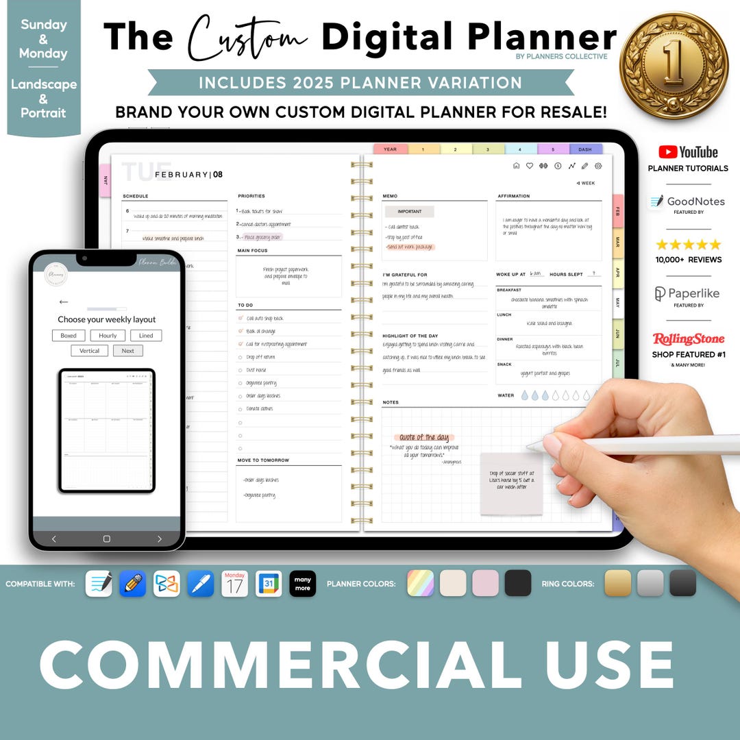 Commercial License - 1 Rebranded Planner Variation From the Ultimate ...