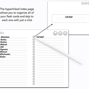 Digital Flash Cards Hyperlinked Study Aid Etsy
