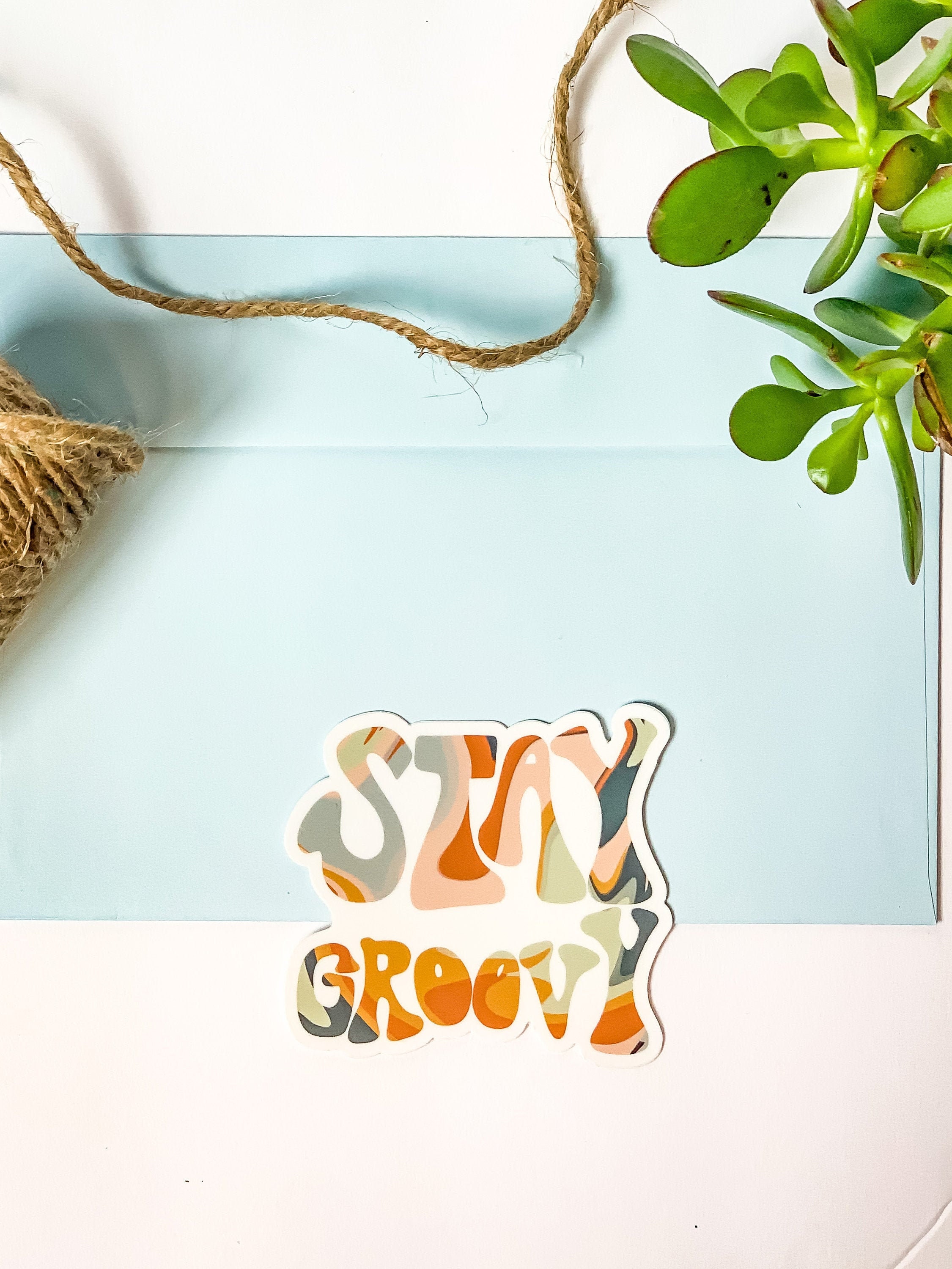 Scrapbooking Stickers Stay Groovy Sticker Groovy Water Bottle Sticker ...