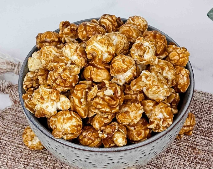 Gourmet Caramel Coated Popcorn With Nuts by Its Delish - Etsy