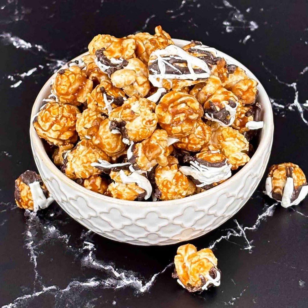 Tuxedo Popcorn, Free Shipping - Salted Caramel With Dark & White ...