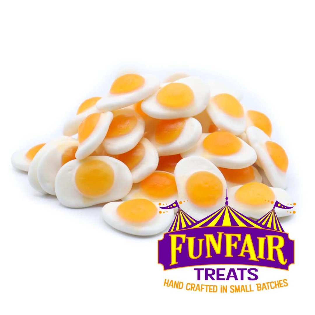 Gummi Mini Fried Eggs 2.2 LB Bag, Shaped as Fried Eggs, Almost Real ...