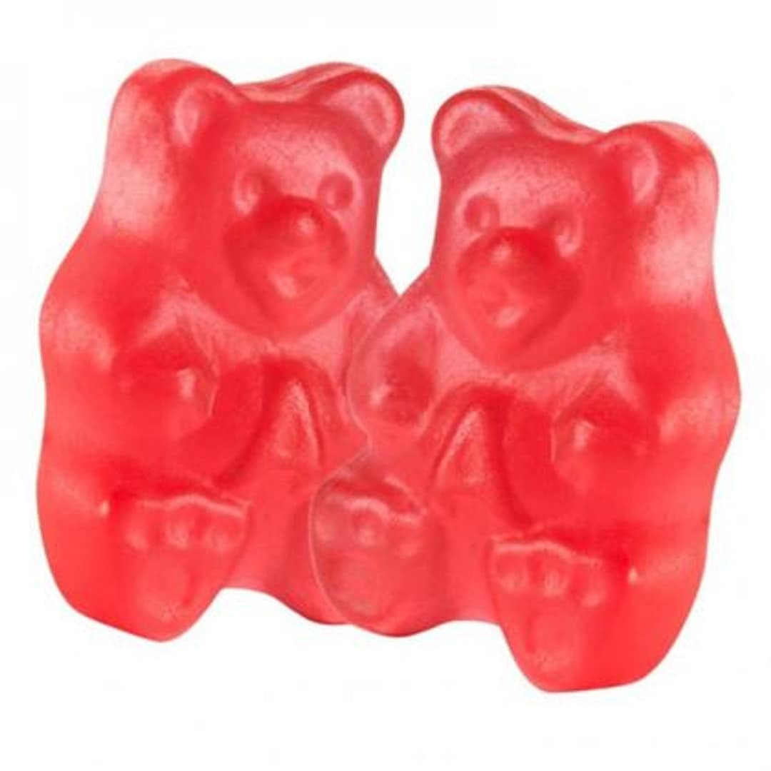 Strawberry Gummi Bears 2.5 Lb Bag, Sumptuous Gummi Bears Shape ...