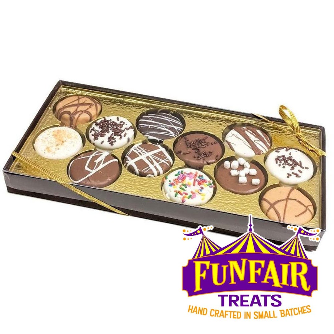 Oreos Chocolate Peanut Butter Covered 12 Ct Gift Box, Gourmet Covered ...