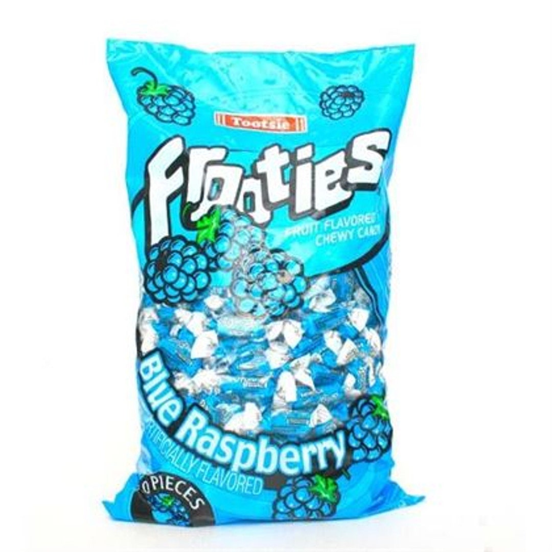 Tootsie Roll Frooties Blue Raspberry, Taffy Candy Pieces, Chewy Blue ...