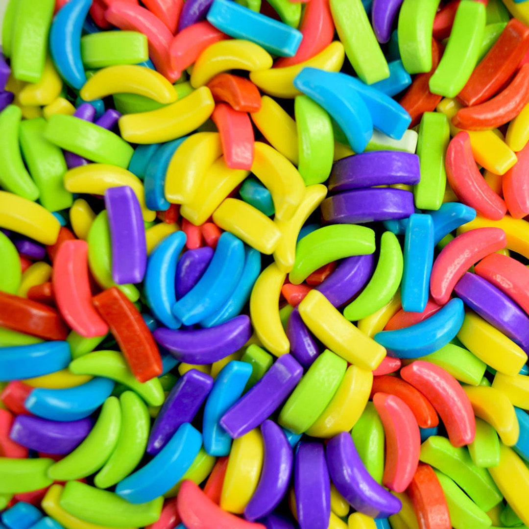 Silly Bananas Head Candy 1 Lb Bag - Neon Mixed Collor Banana Flavored ...