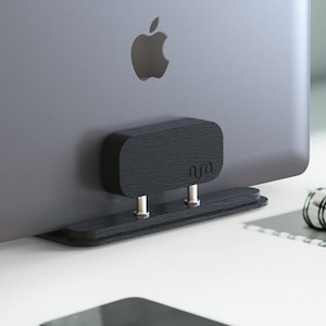 White Vertical Laptop Stand, Laptop Dock, Docking Station, MacBook ...