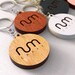 20 Pieces Custom Logo Keychain Business Logo Keychain Round - Etsy
