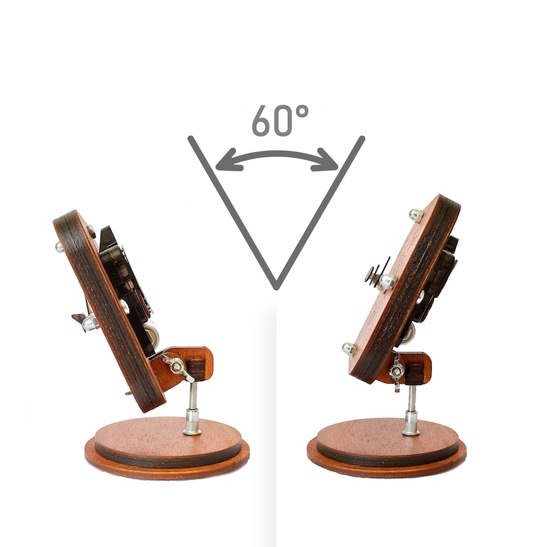 Black Adjustable Desk Clock Minimalist Clock Retro Table - Etsy