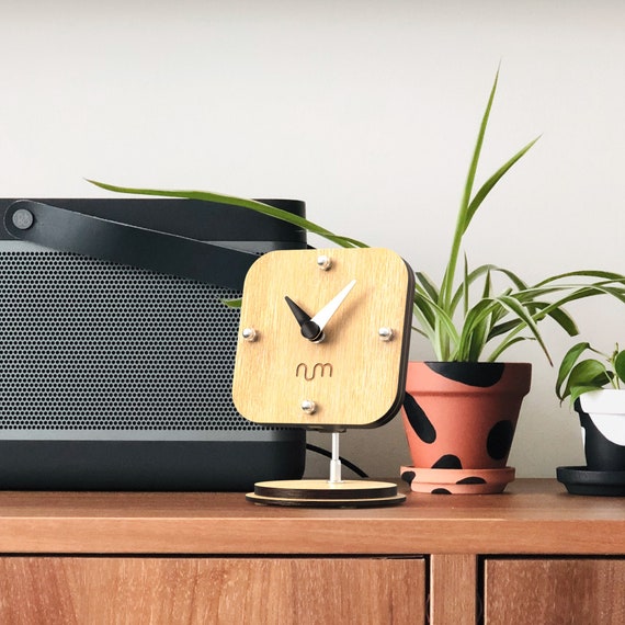 Oak Adjustable Desk Clock Minimalist Clock Retro Table | Etsy