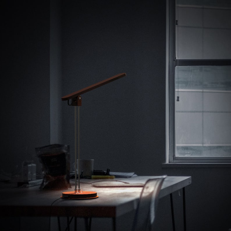 Oak Desk Lamp Led Desk Lamp Wood Lamp Table-top Lamp | Etsy