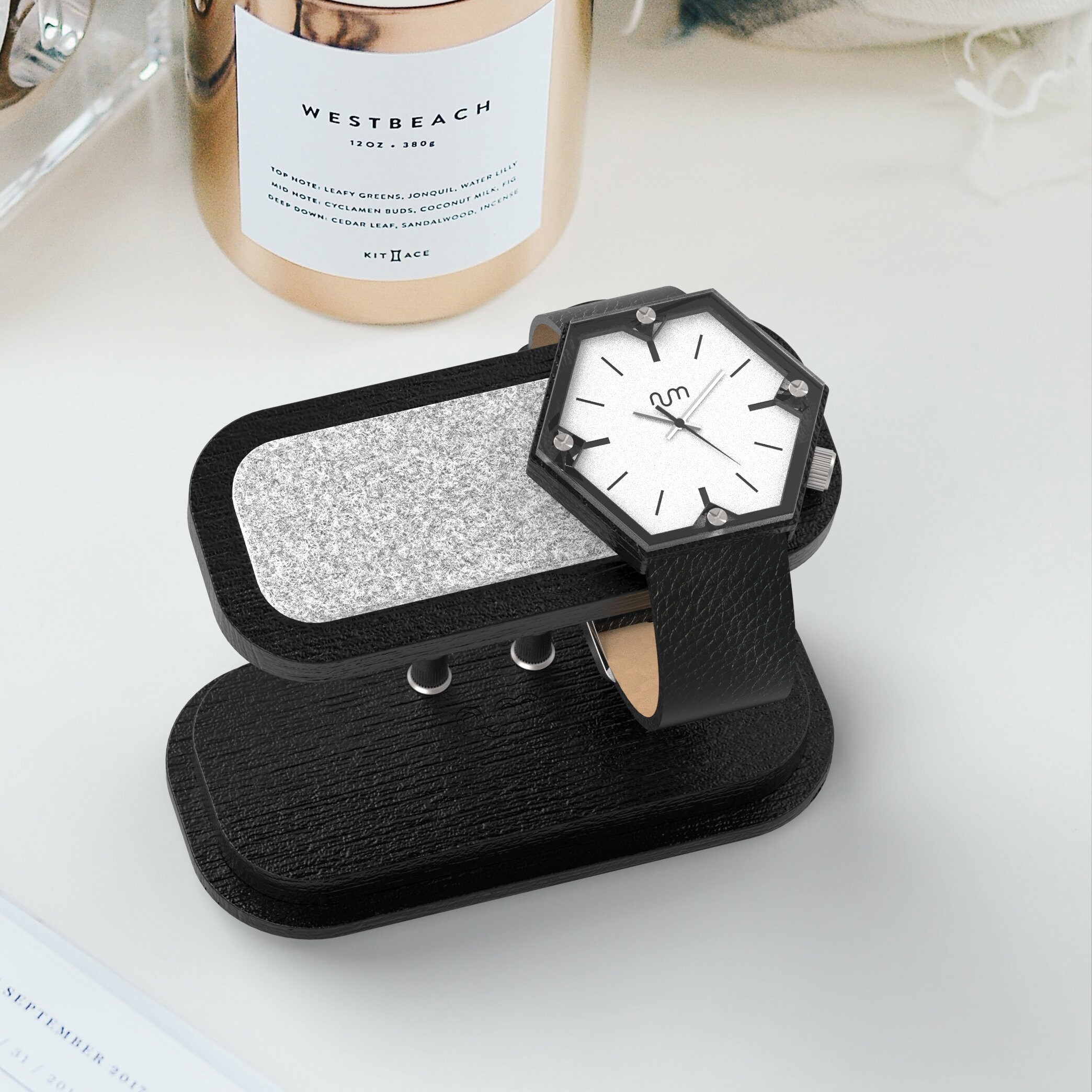Hexagon Wooden Watch, Handcrafted Timepiece, Personalized Wood Watch - Etsy