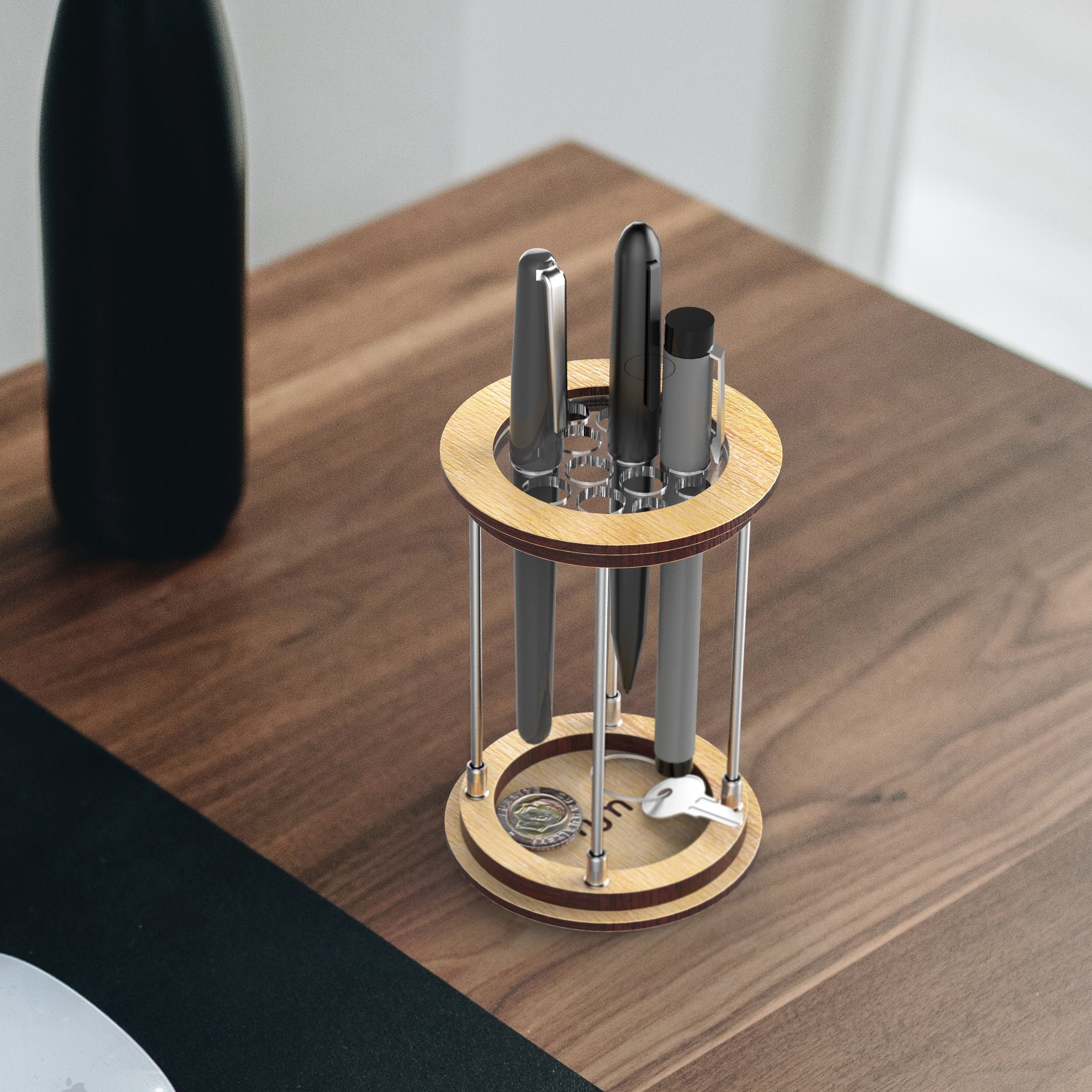 Oak Pen Holder Wood Pen Cup Pencil Holder Pen Holder for - Etsy