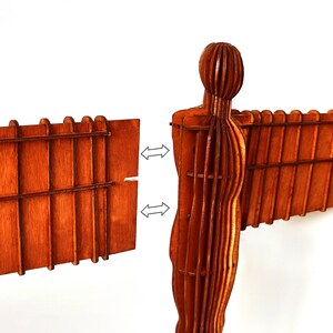 Angel of the North, Desk Sculpture, Miniature Landmark - Etsy