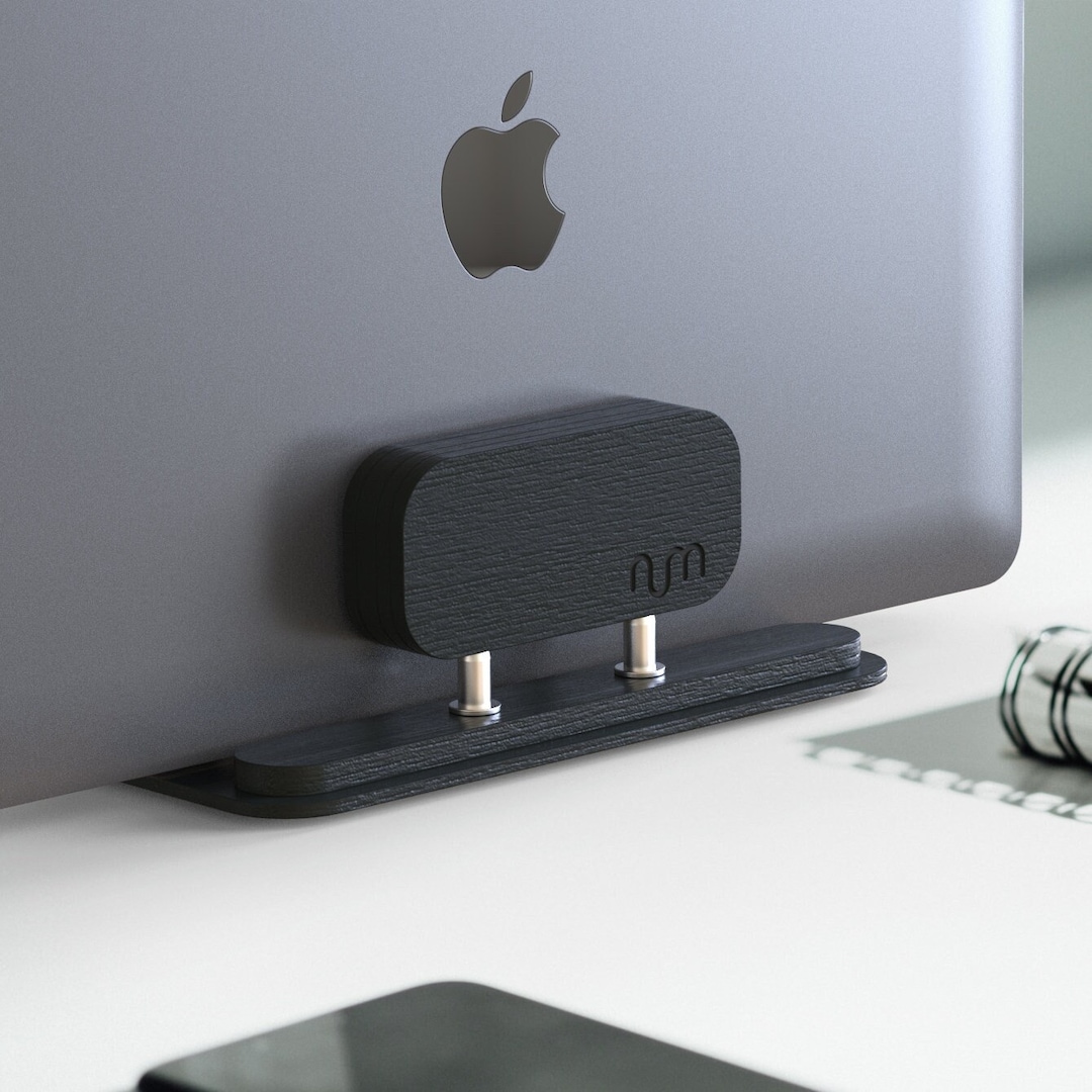 Black Vertical Laptop Stand, Laptop Dock, Docking Station, MacBook ...