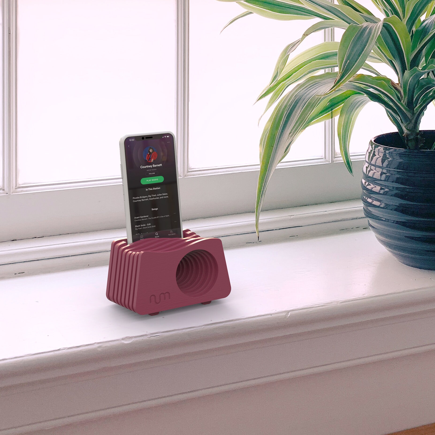 Walnut Phone Amplifier, Passive Speaker, Charging Dock, Phone Stand ...