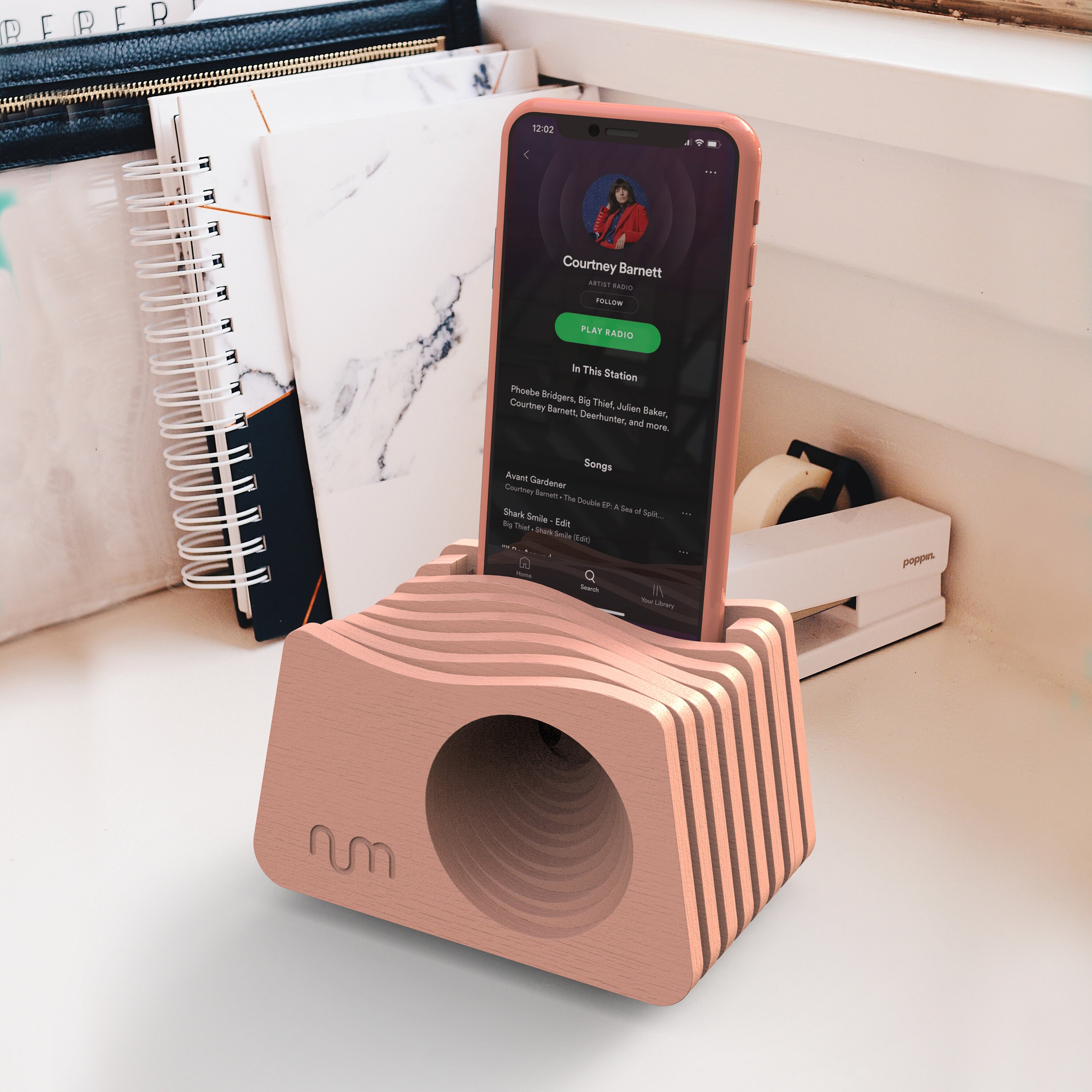 Oak Phone Amplifier, Passive Speaker, Charging Dock, Phone Stand - Etsy