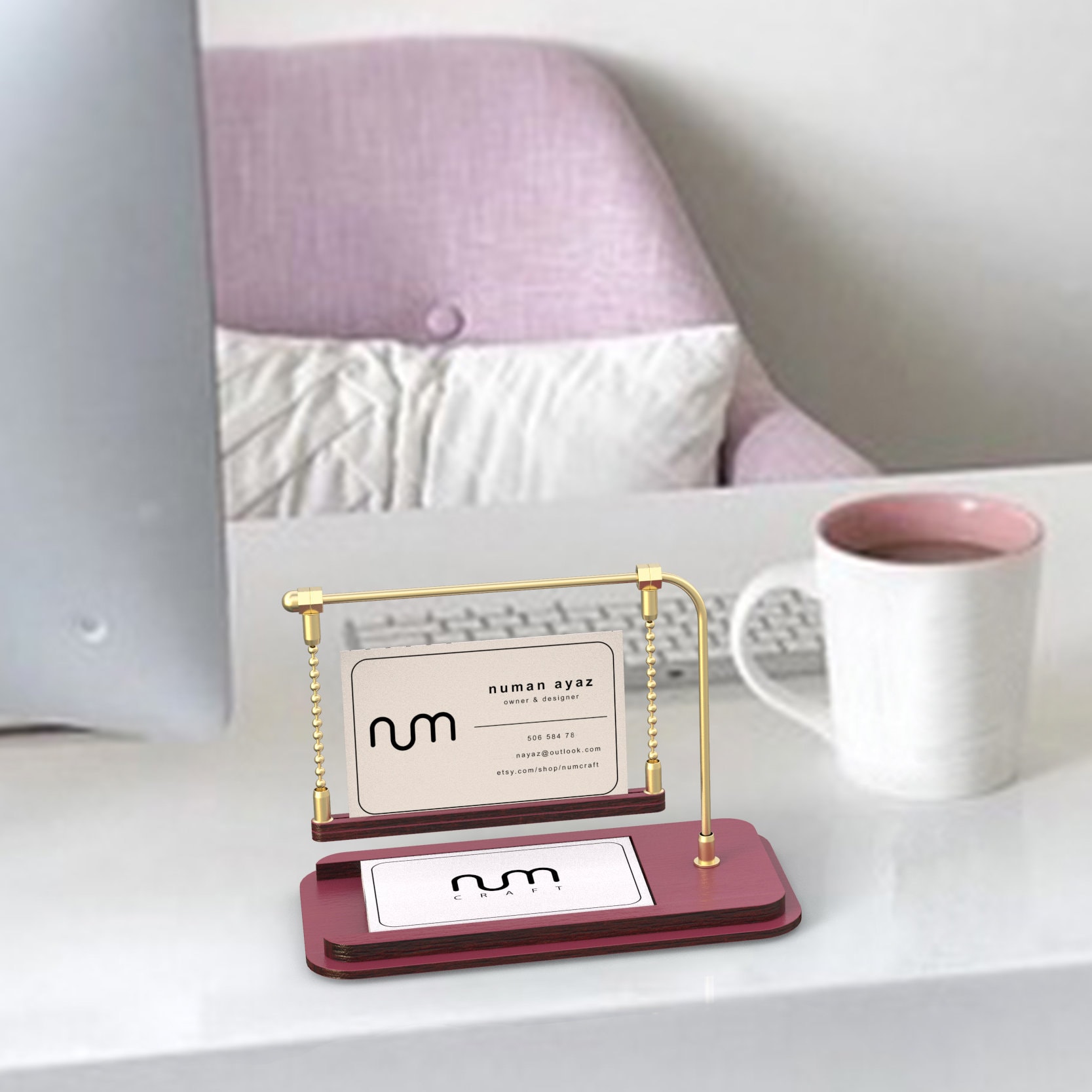 Black Business Card Stand Business Card Holder for Desk - Etsy