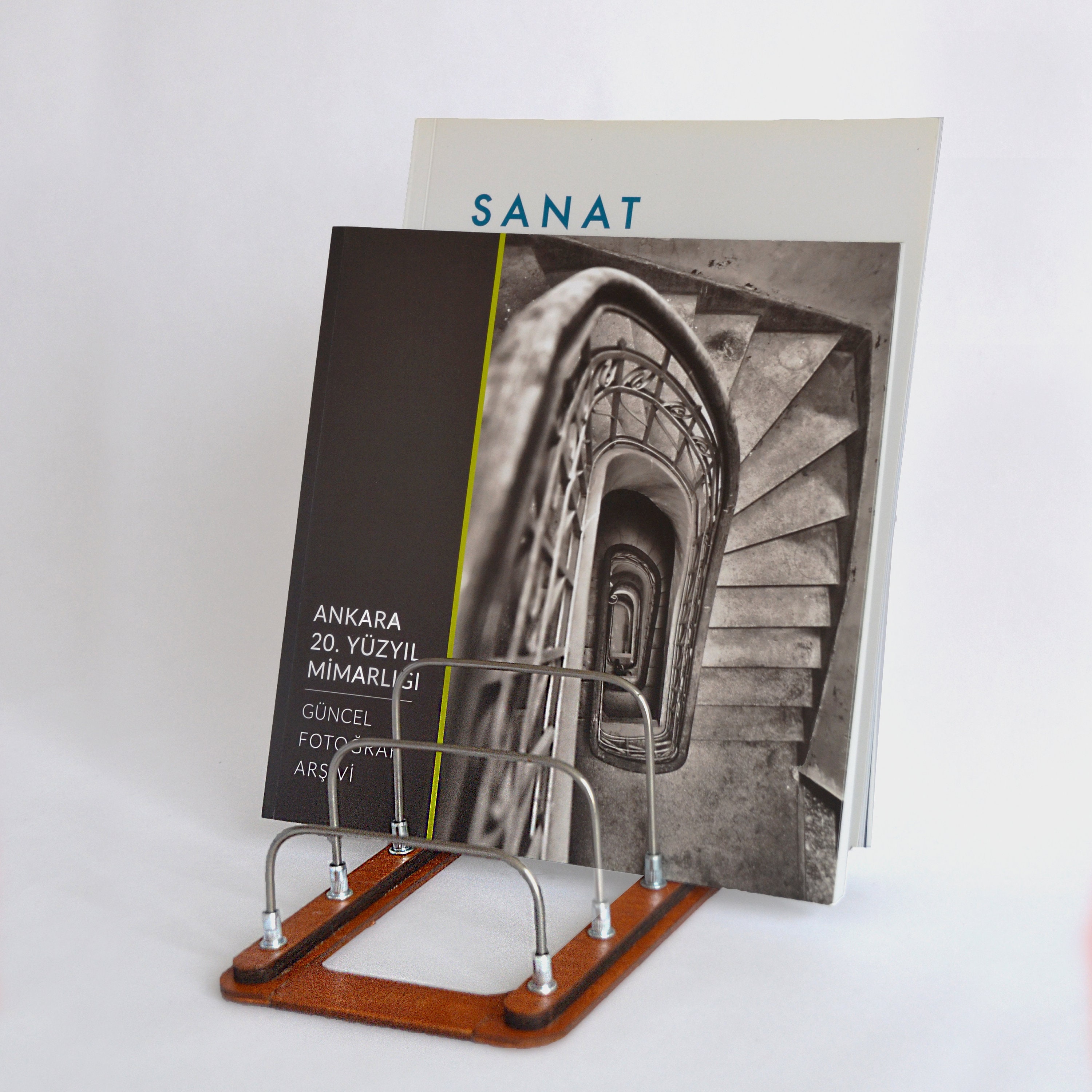 Walnut Desktop File Organizer, File Holder for Desk, Vertical File ...
