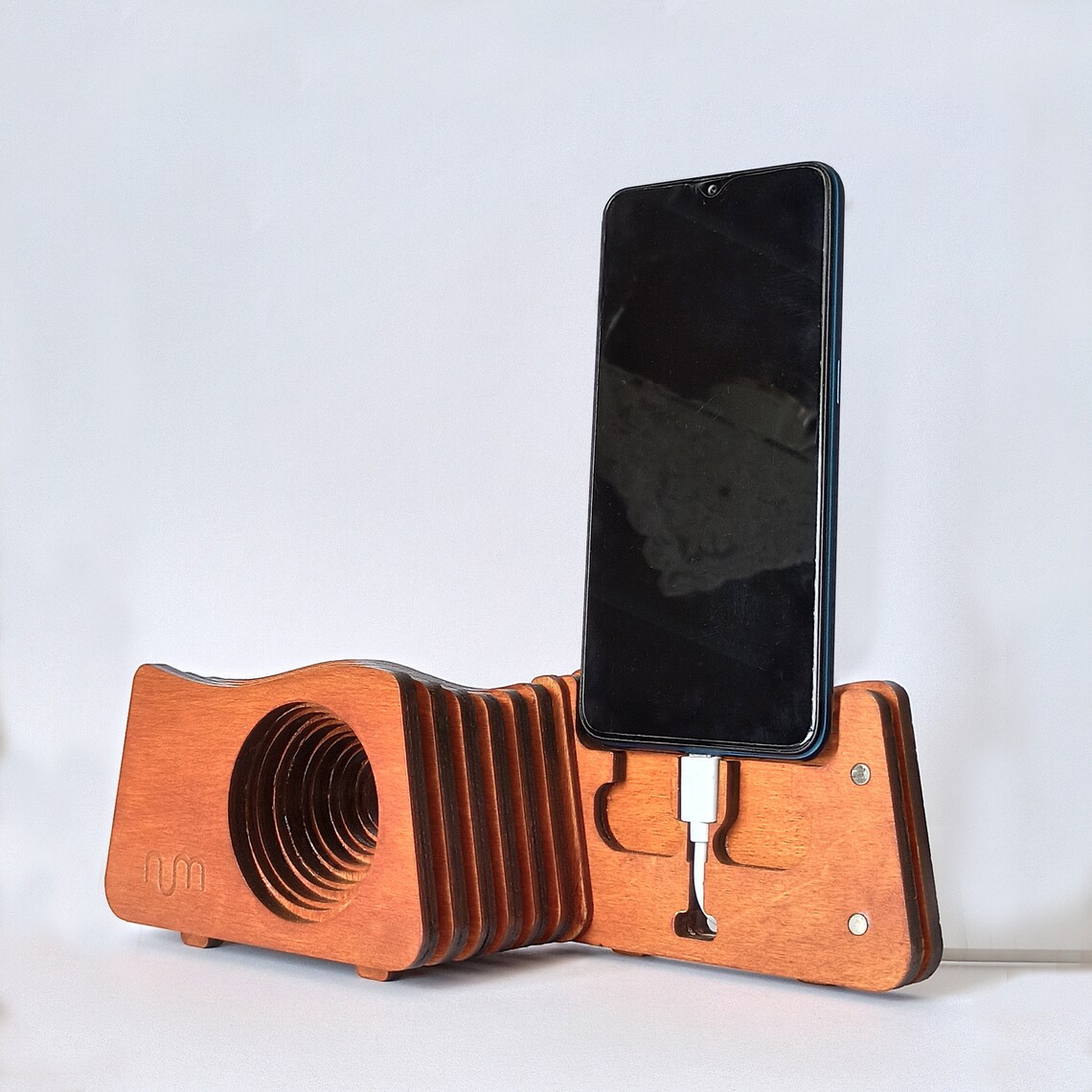 Black Phone Amplifier Passive Speaker Charging Dock Phone - Etsy
