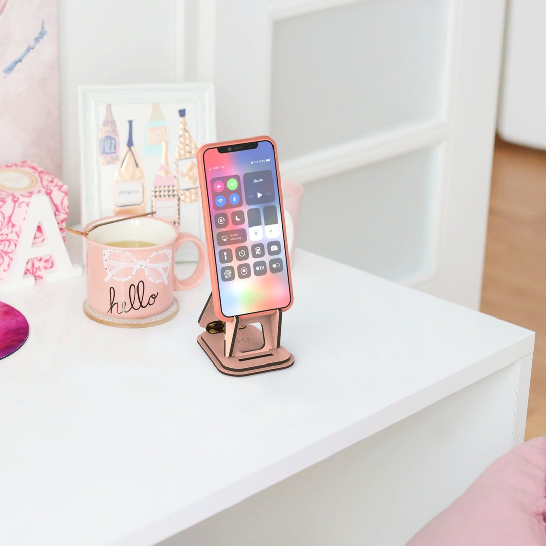 Pink Phone Stand, Charging Station Phone Holder - Etsy