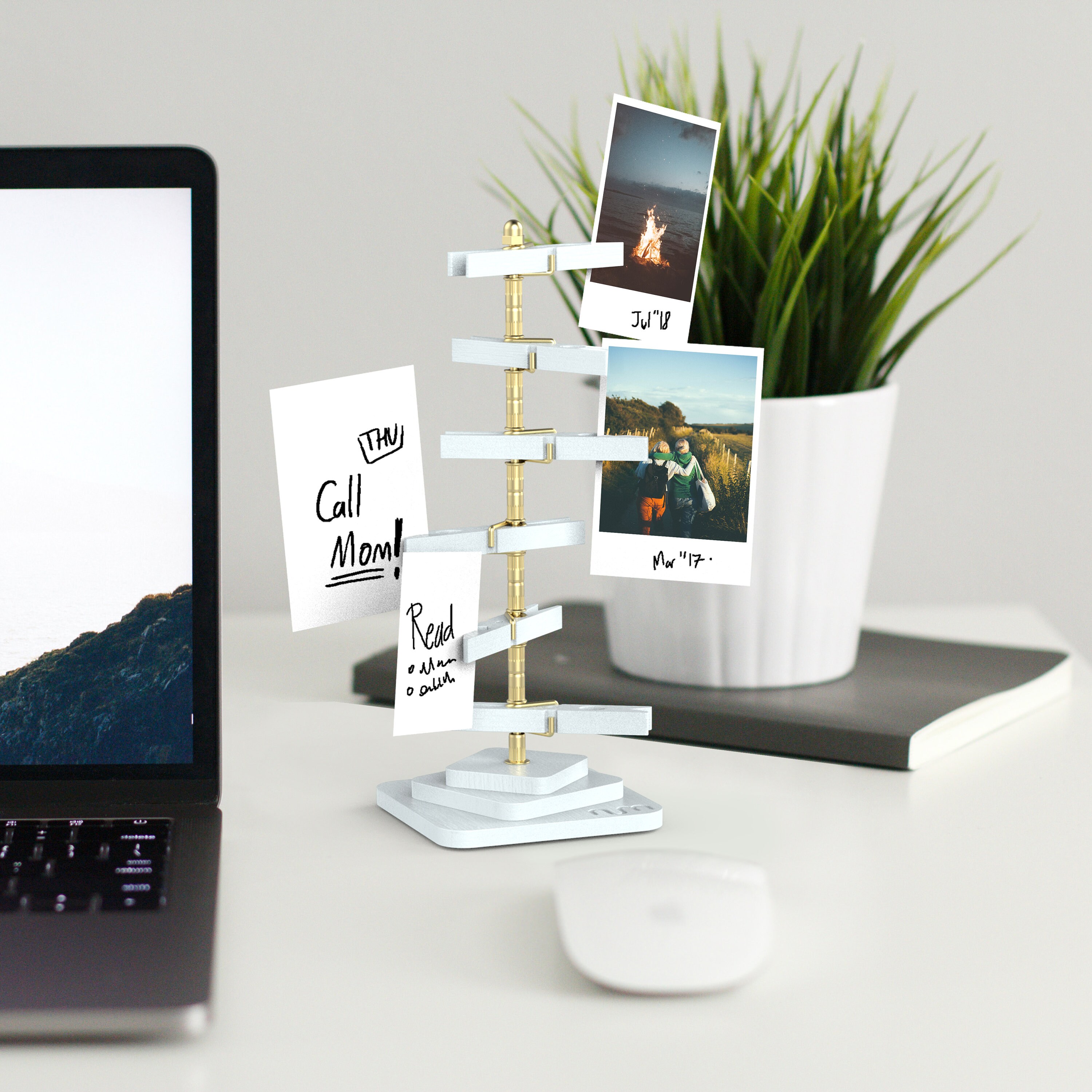 White Photo Holder, Multiple Note Holder, Weekly Planner, Card Holder ...