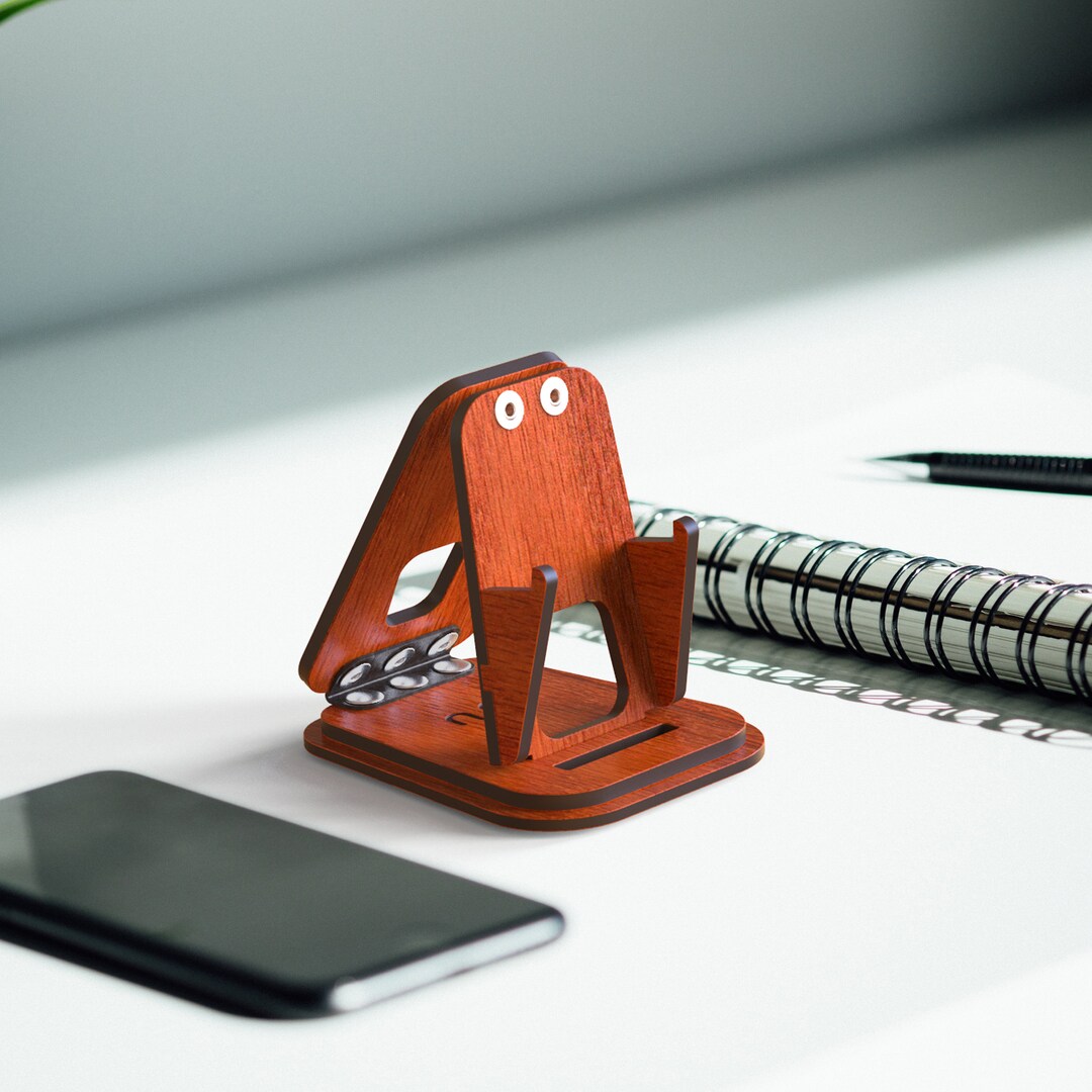 Walnut Phone Stand, Charging Station Phone Holder - Etsy