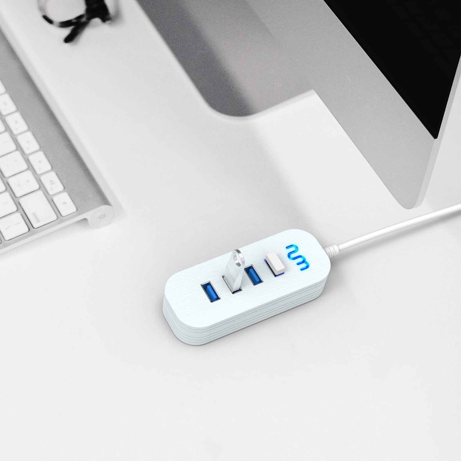 Oak USB Hub, Wooden USB Hub, USB Station - Etsy