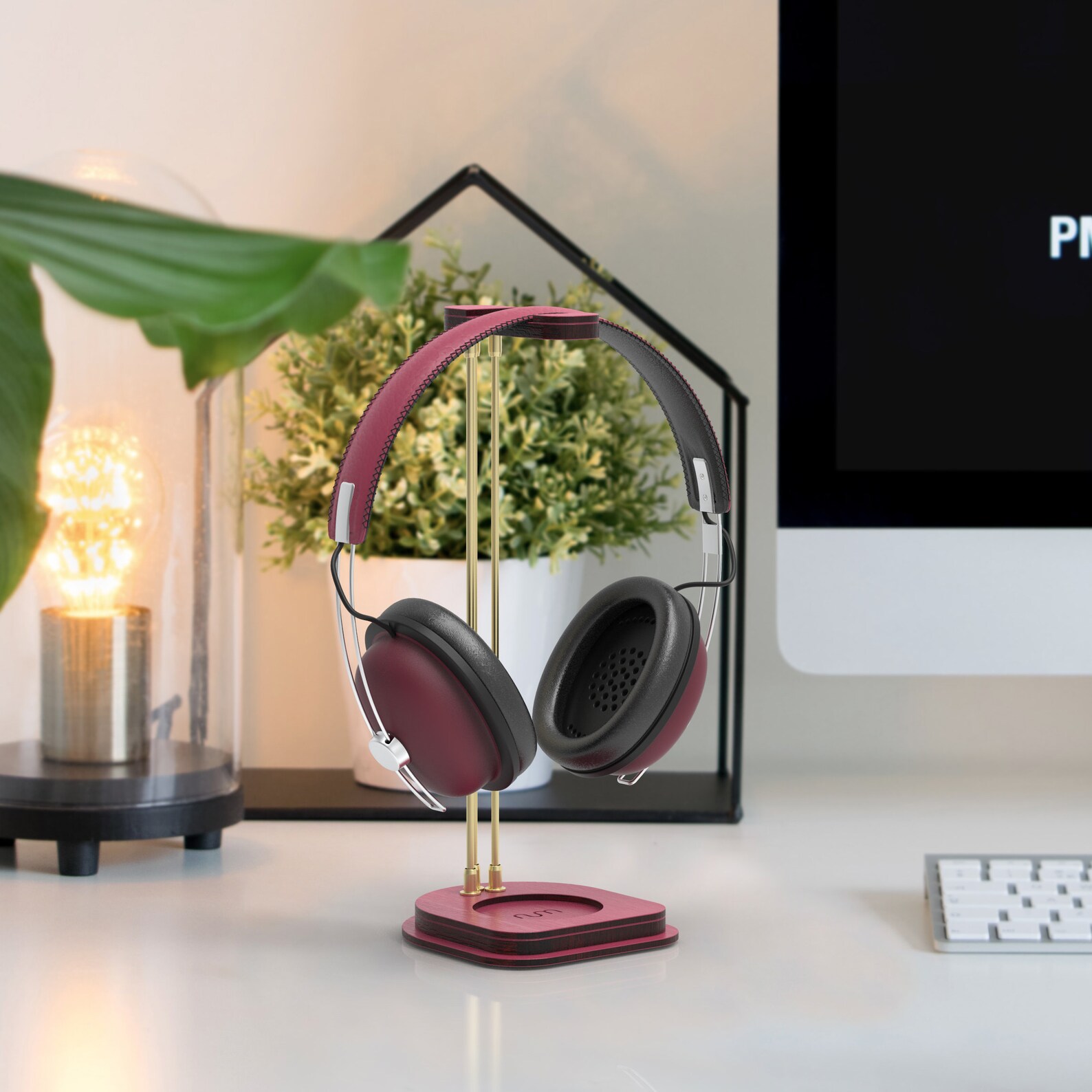 White Headphone Stand Headphone Hanger Headphone Holder - Etsy