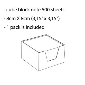 Oak Note Holder, Memo Cube With Note Holders - Etsy