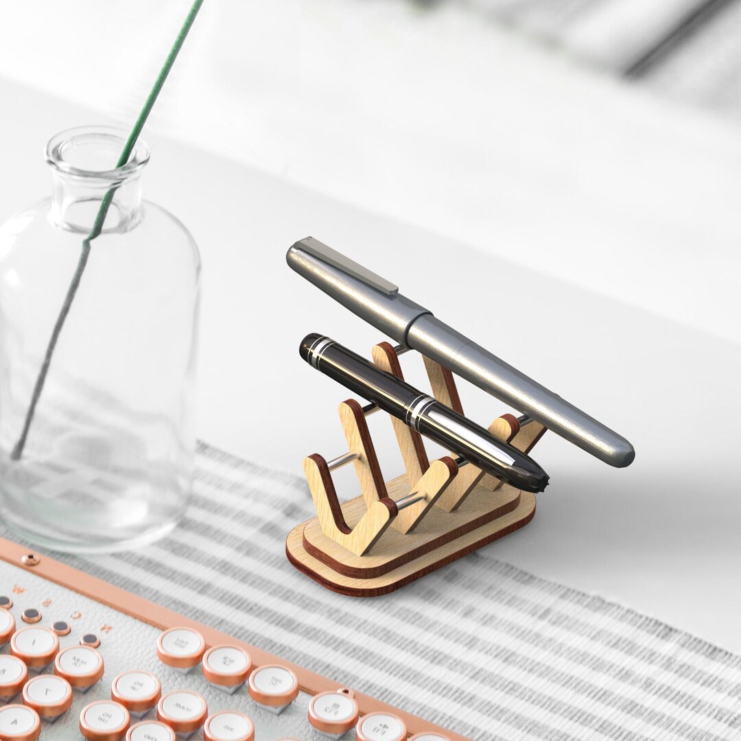 Oak Pen Stand, Fountain Pen Display, Stylish Wood Stand - Etsy