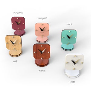 Mint Adjustable Desk Clock Minimalist Clock Retro Table | Etsy