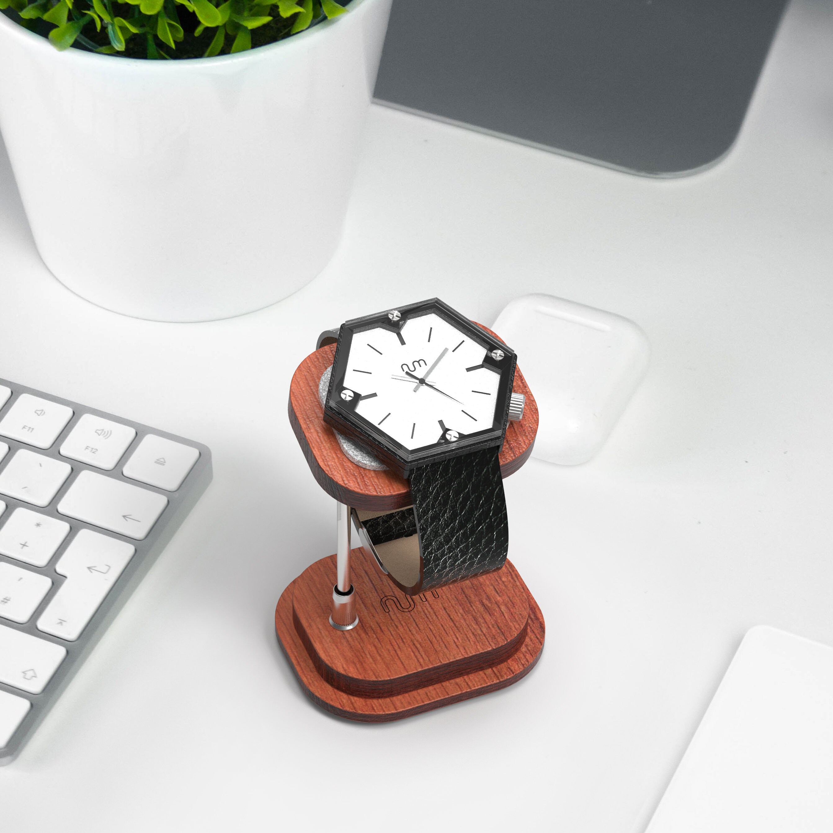 Hexagon Wooden Watch, Handcrafted Timepiece, Personalized Wood Watch - Etsy